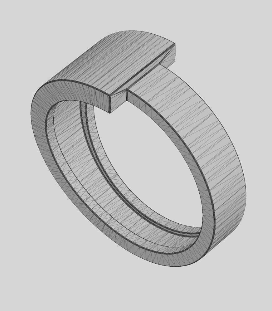 Tapered overlapping band 3D model 3D printable | CGTrader