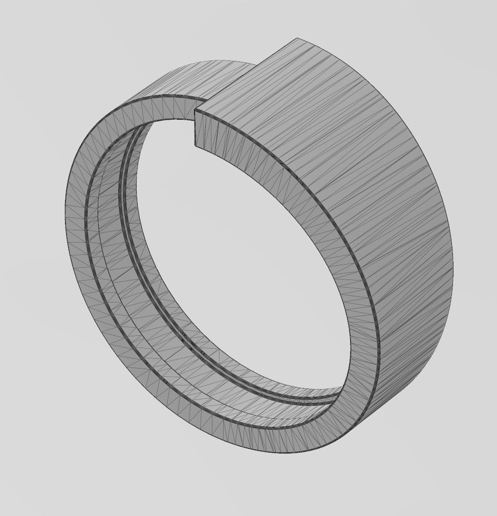 Tapered overlapping band 3D model 3D printable | CGTrader