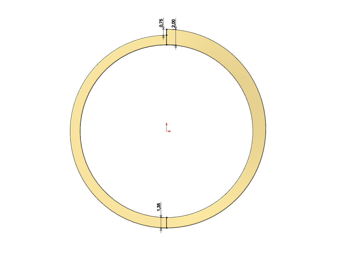 Tapered overlapping band 3D model 3D printable | CGTrader