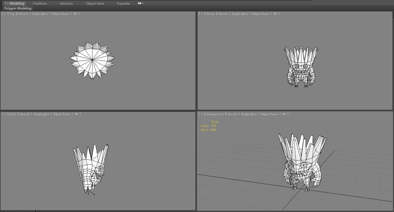3D model Cartoon Dryad - tree demon VR / AR / low-poly | CGTrader