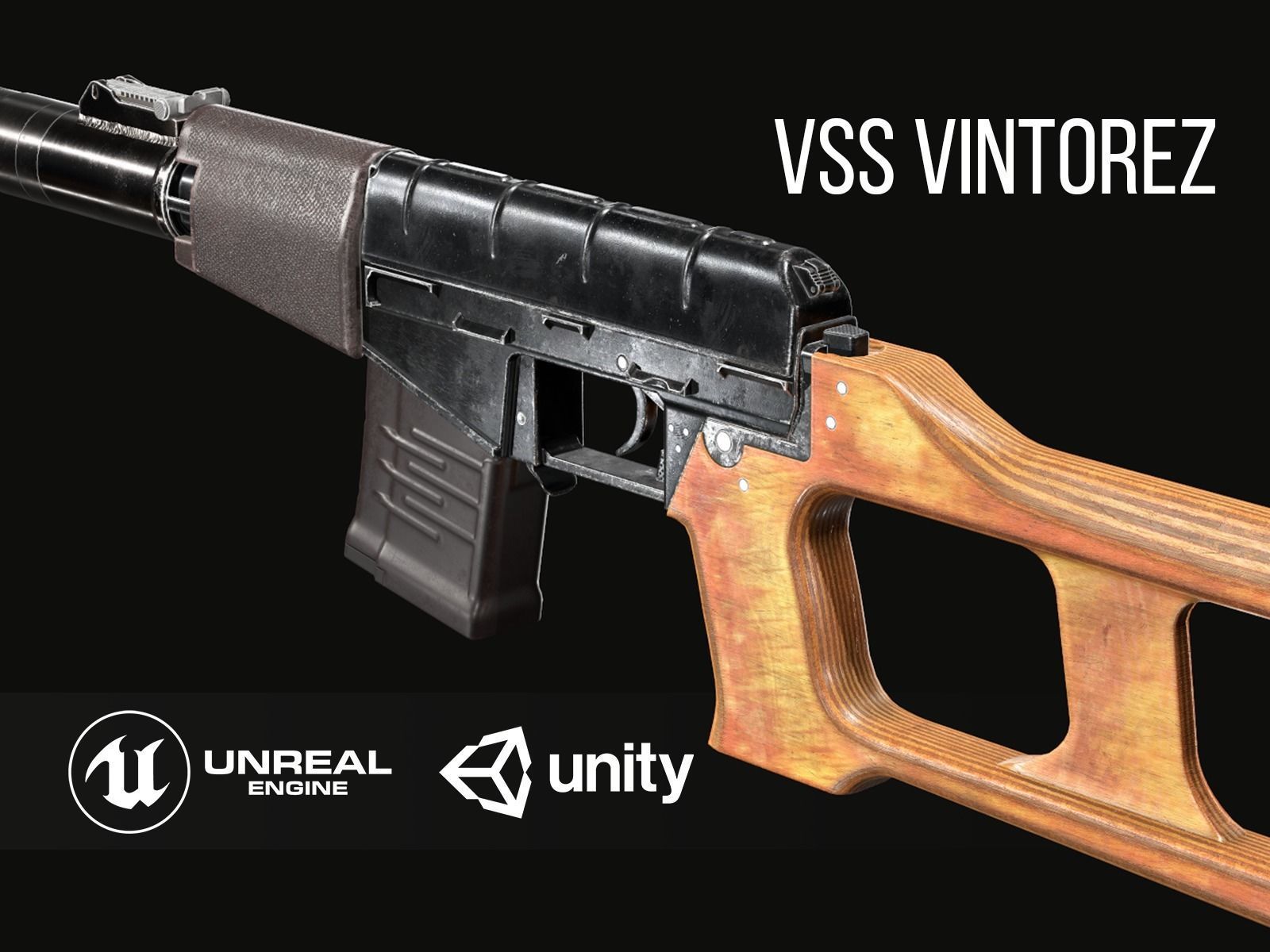 3D model VSS Vintorez VR / AR / low-poly | CGTrader
