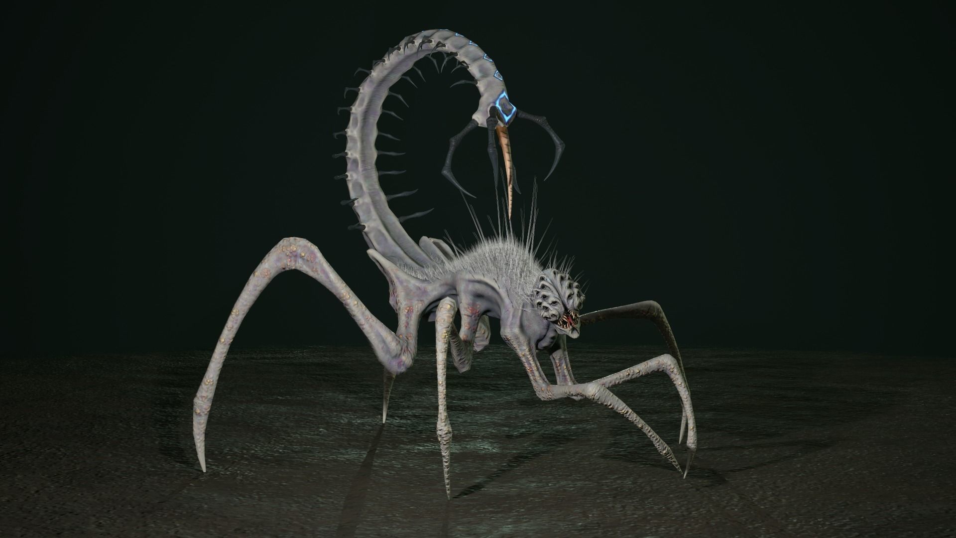 3D model Alien Scorpion VR / AR / low-poly animated | CGTrader