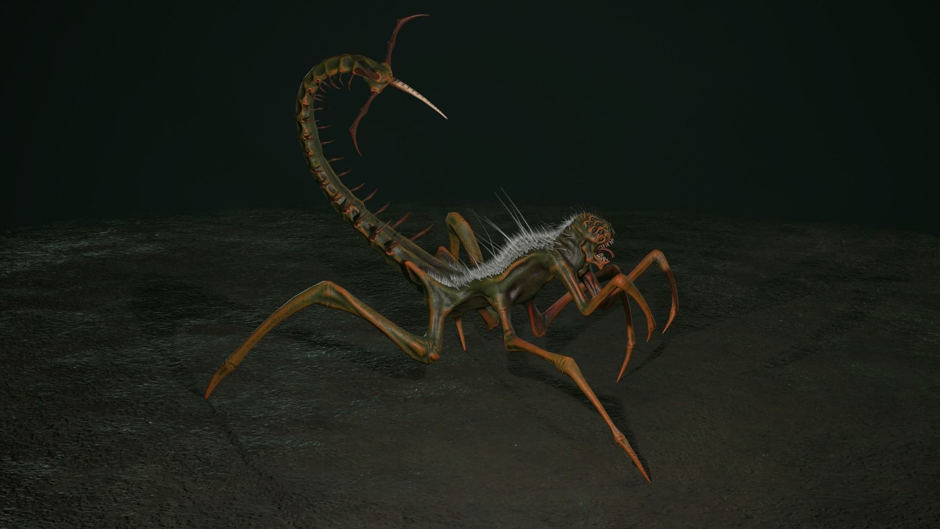3D model Alien Scorpion VR / AR / low-poly animated | CGTrader