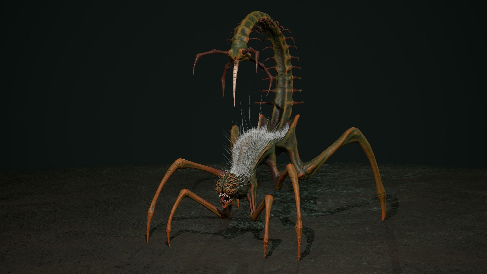 3D model Alien Scorpion VR / AR / low-poly animated | CGTrader