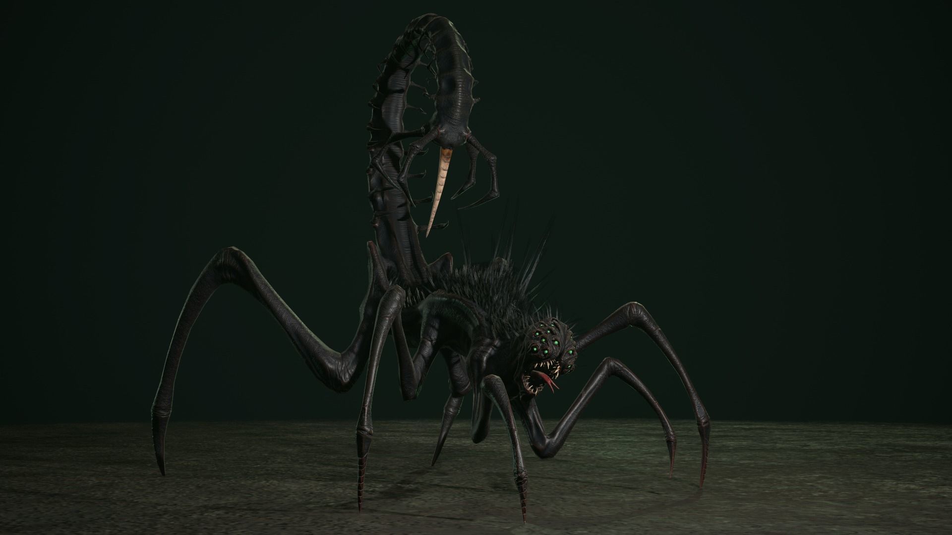 3D model Alien Scorpion VR / AR / low-poly animated | CGTrader
