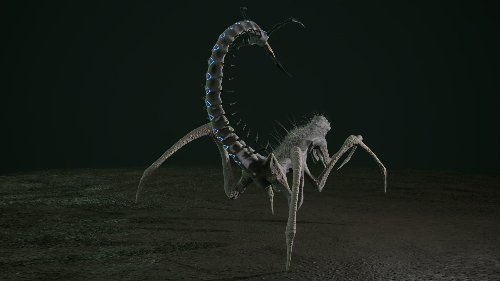 3D model Alien Scorpion VR / AR / low-poly animated | CGTrader