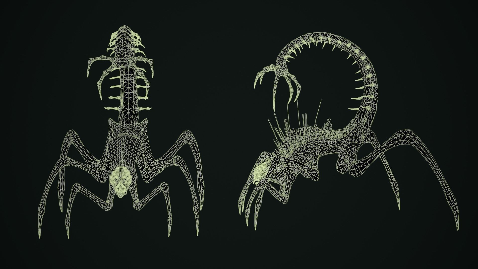 3D model Alien Scorpion VR / AR / low-poly animated | CGTrader