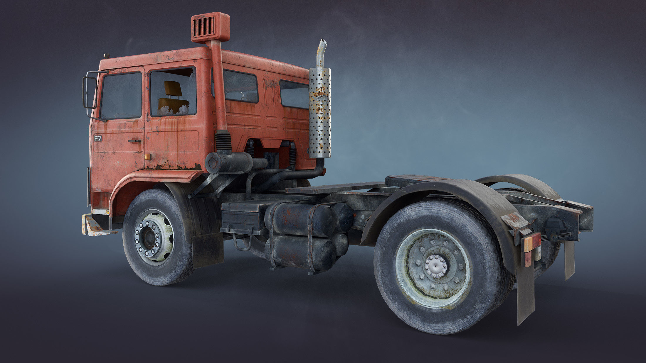 3D model Volvo F717 Rusty VR / AR / low-poly | CGTrader
