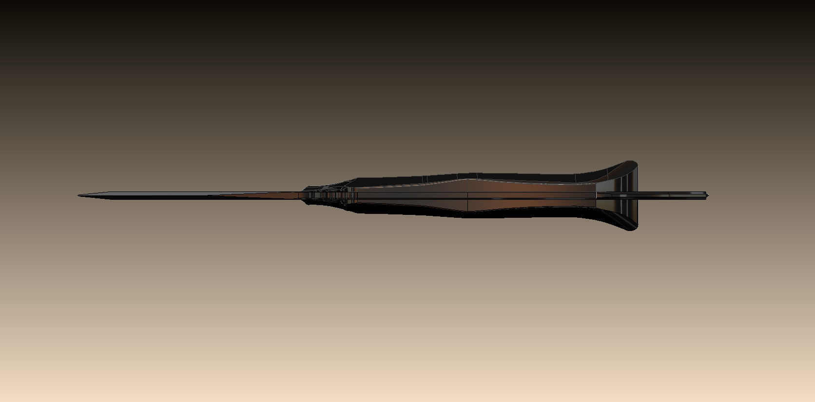 Knife with spring loaded window breaker 3D model 3D printable | CGTrader