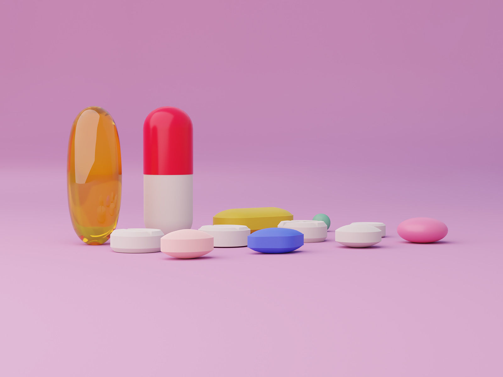 3D model Pills pack 12 Different types VR / AR / low-poly | CGTrader