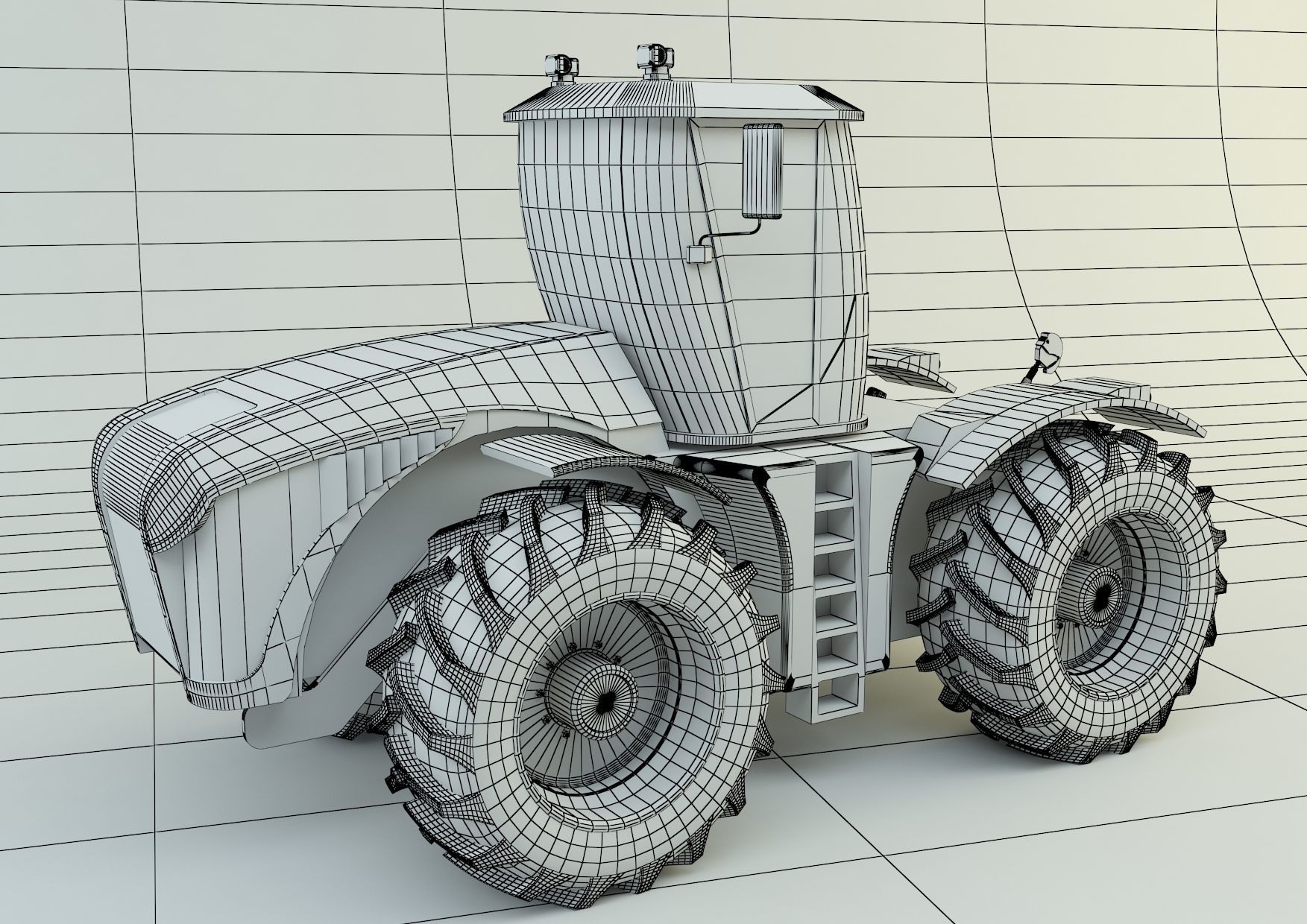 agricultural vehicle tractor 3d model 3D model | CGTrader