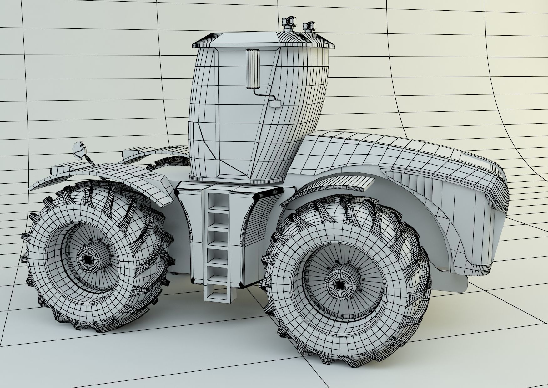 agricultural vehicle tractor 3d model 3D model | CGTrader