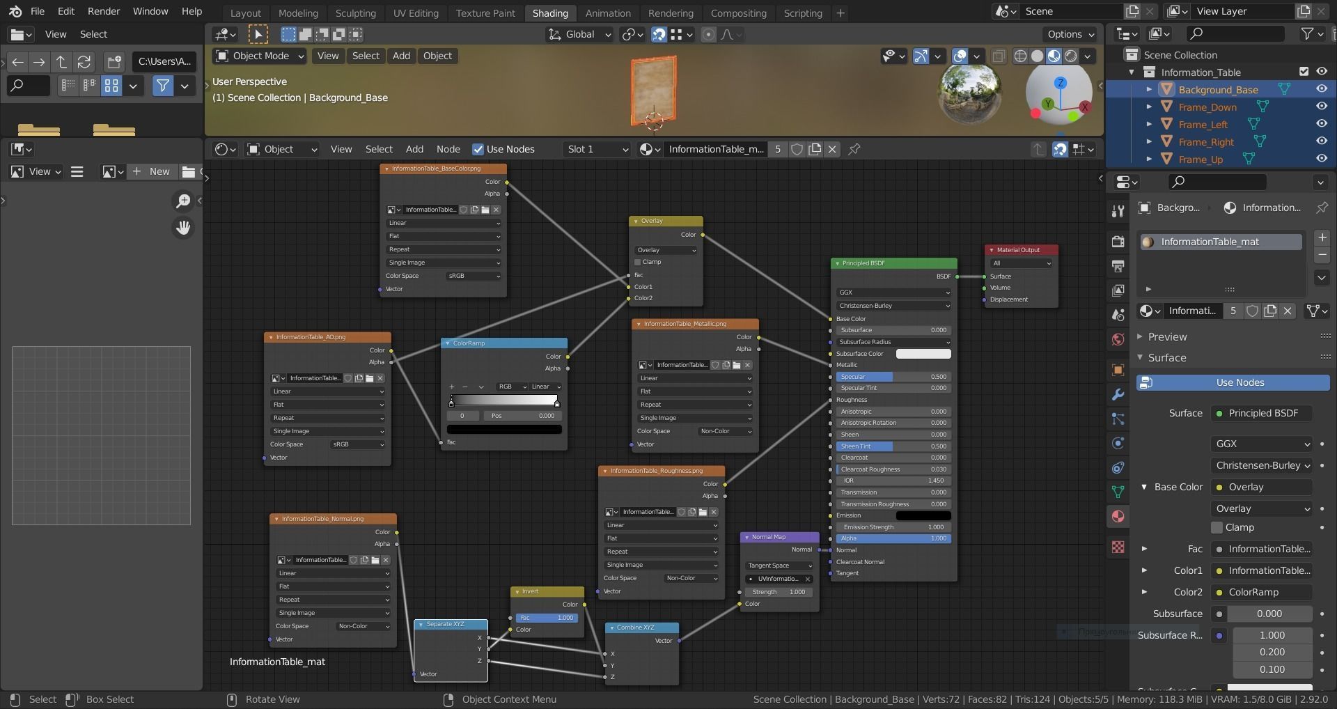 3D model Information Table VR / AR / low-poly | CGTrader