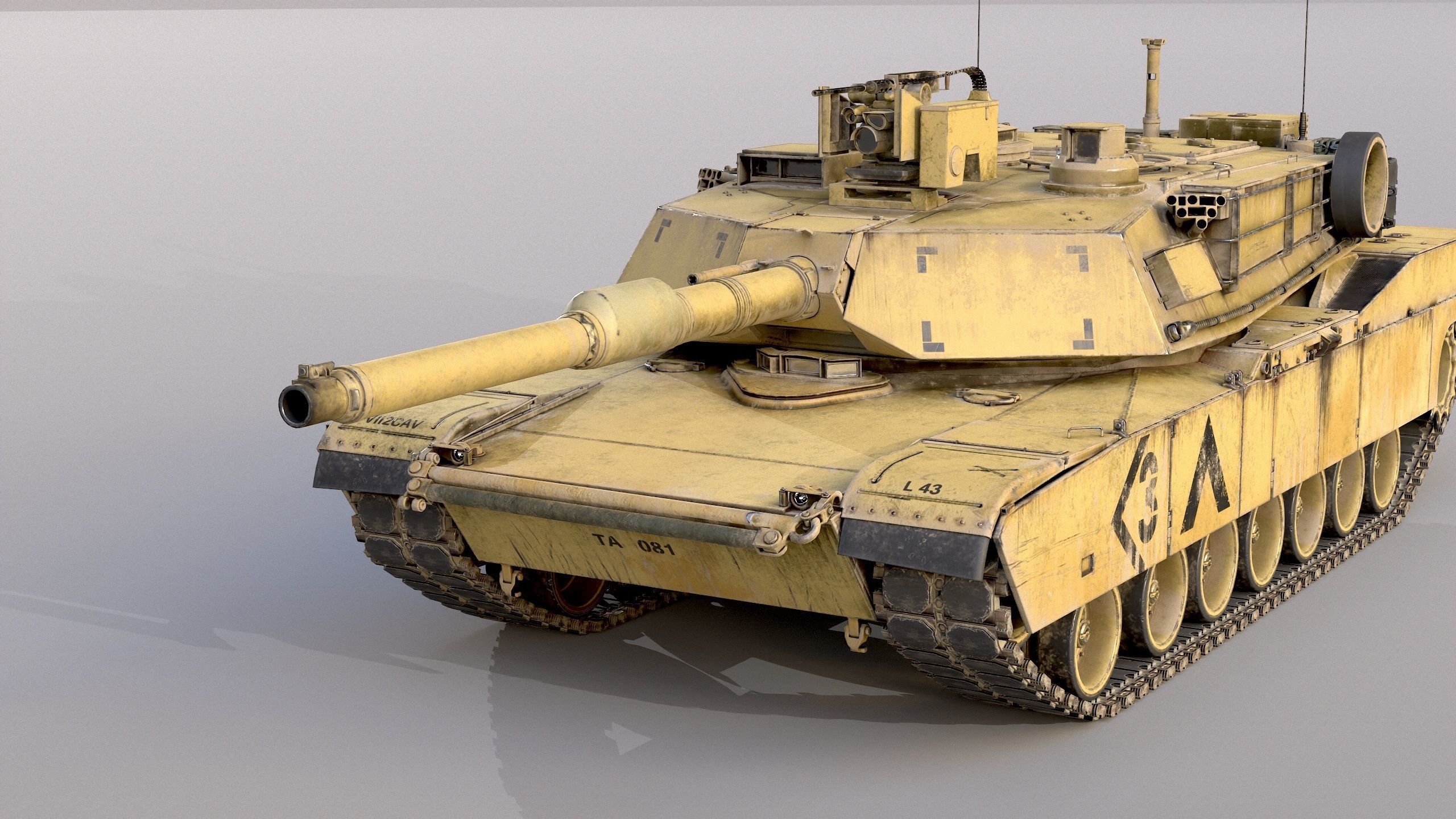 3D model Abrams M1A2 VR / AR / low-poly | CGTrader