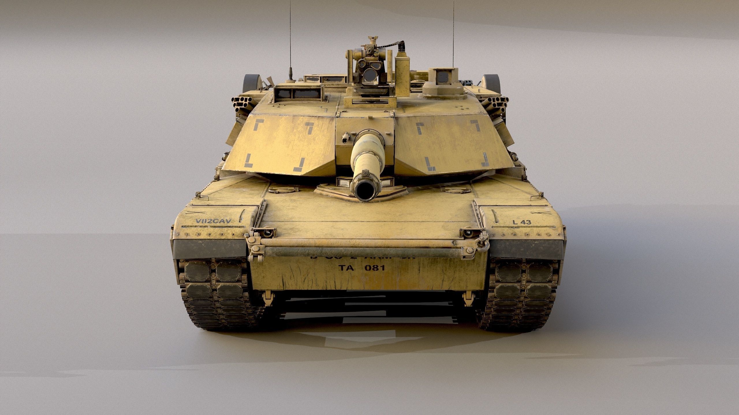 3D model Abrams M1A2 VR / AR / low-poly | CGTrader