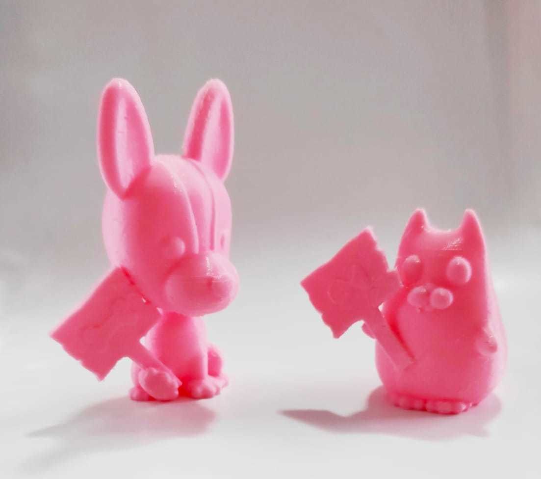Cat Dog Signs 3D model 3D printable | CGTrader