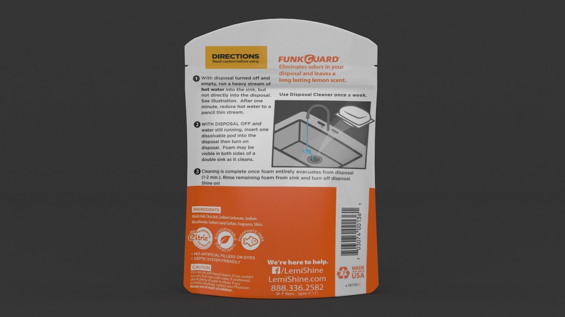 Lemi Shine Natural Dishwasher Pods 3D model | CGTrader