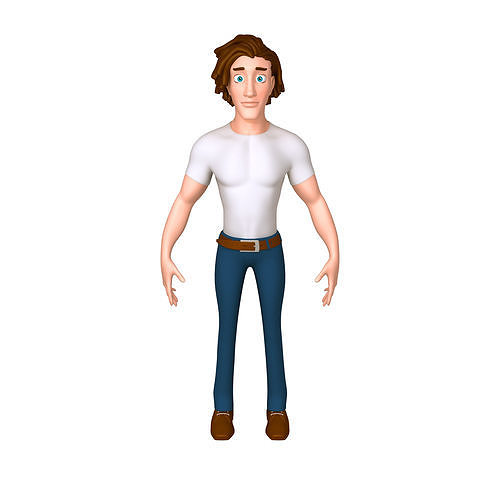 Man Cartoon 01 3D model | CGTrader