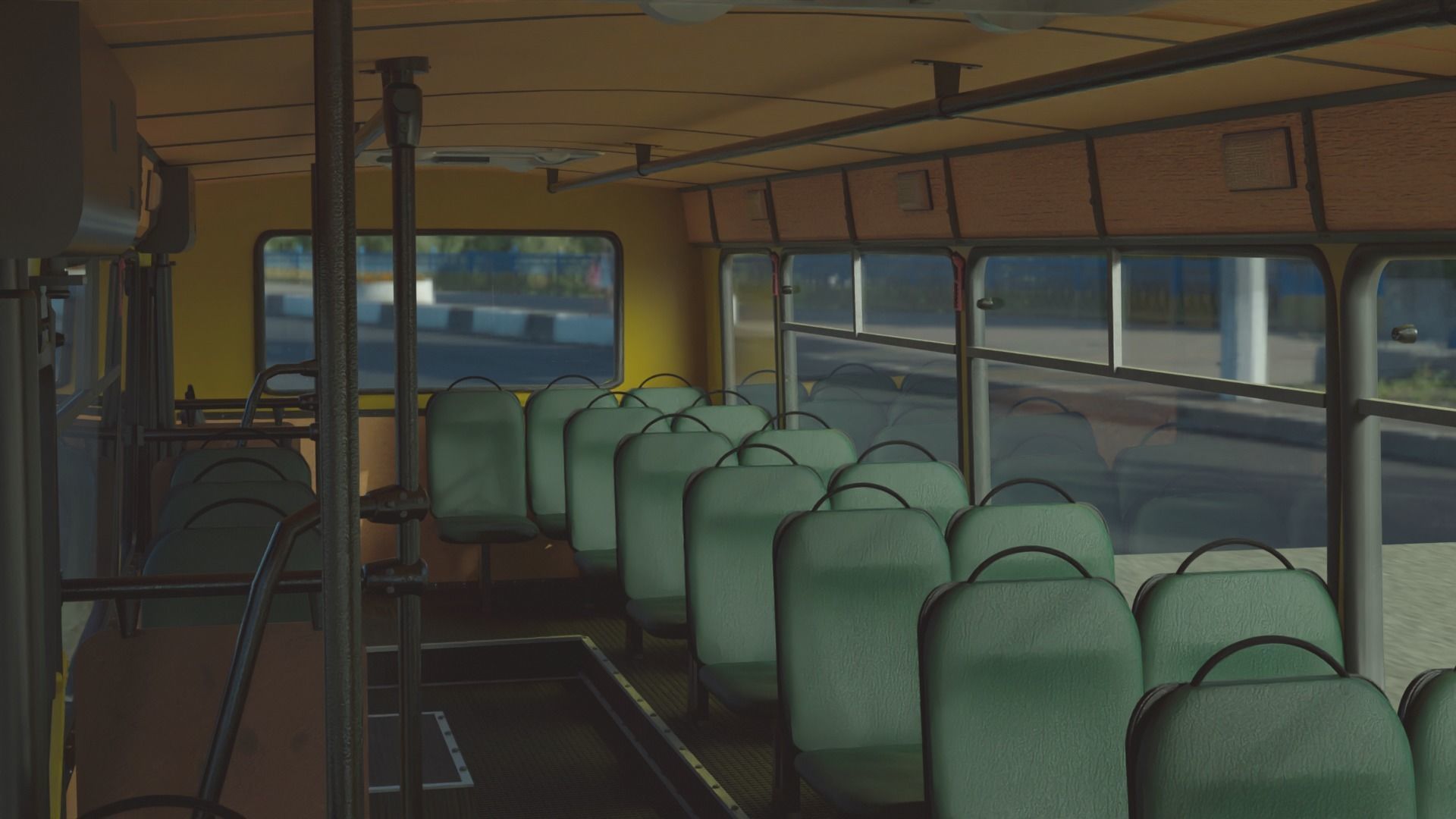 3D model Bus Yellow Bus Ukrain Bus ISUZU VR / AR / low-poly | CGTrader