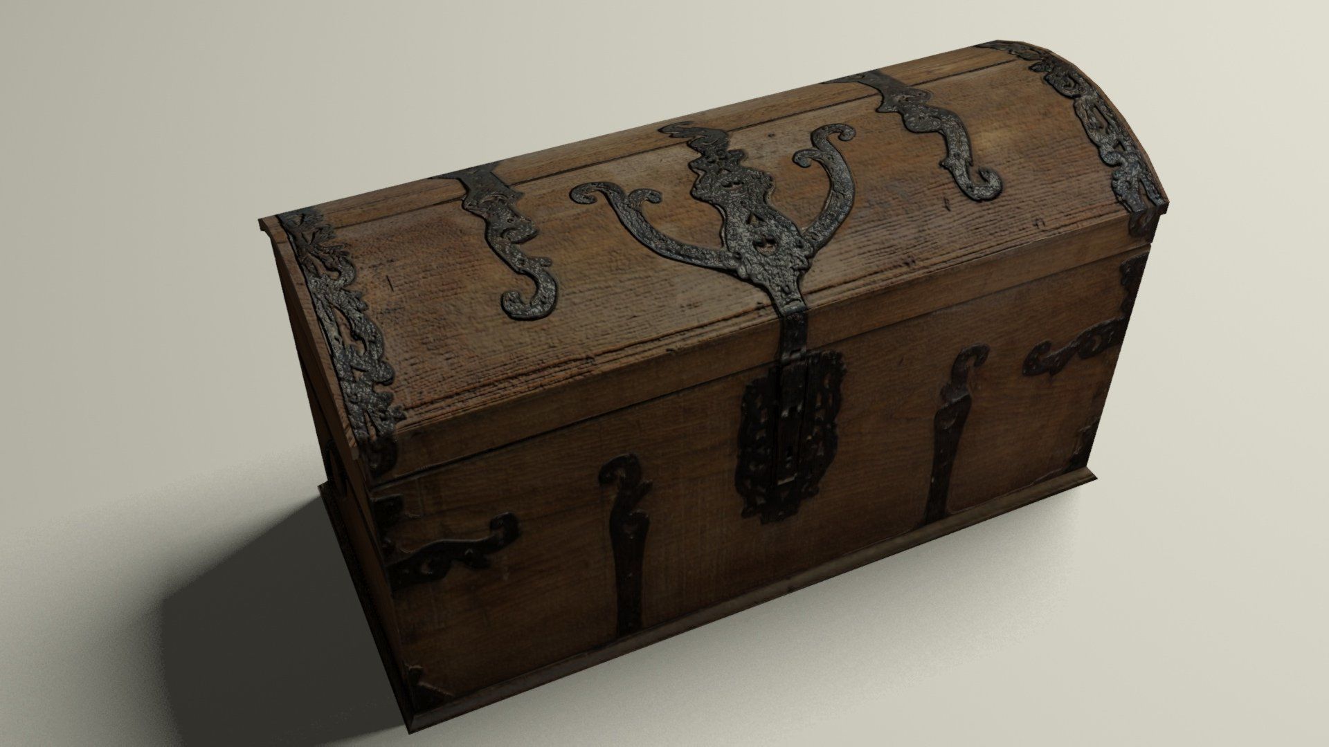 3D model Medieval old containers boxes barrels jute bags and chests VR ...