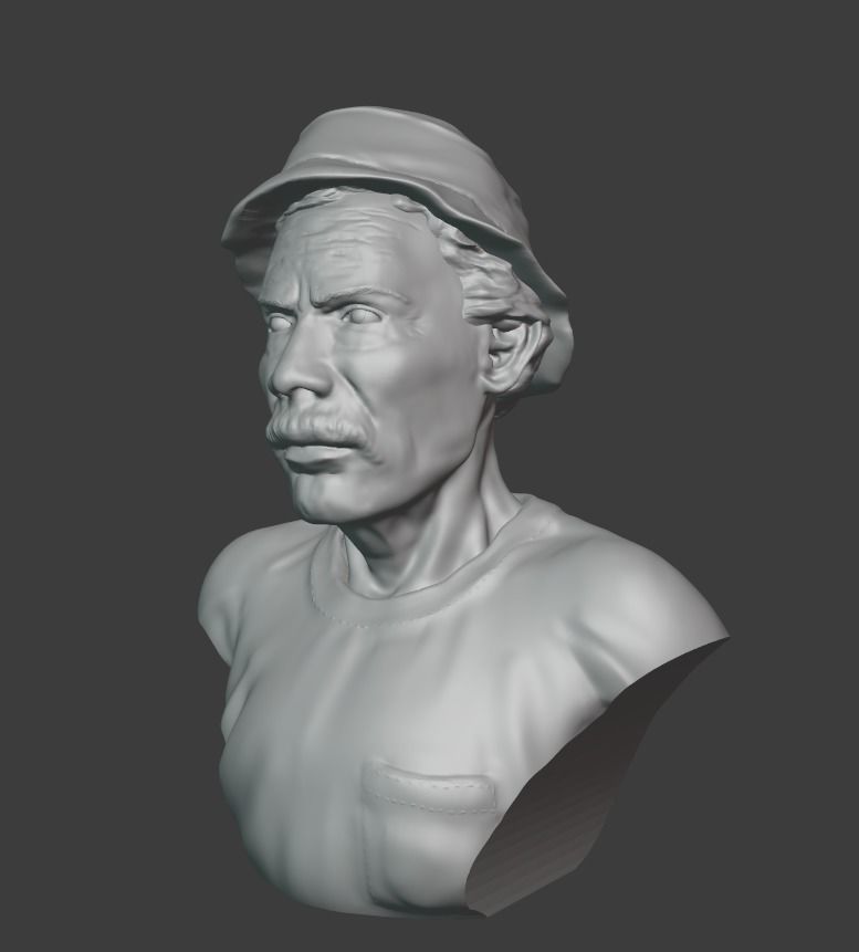Don Ramon - Seu Madruga Bust 3D model 3D printable | CGTrader