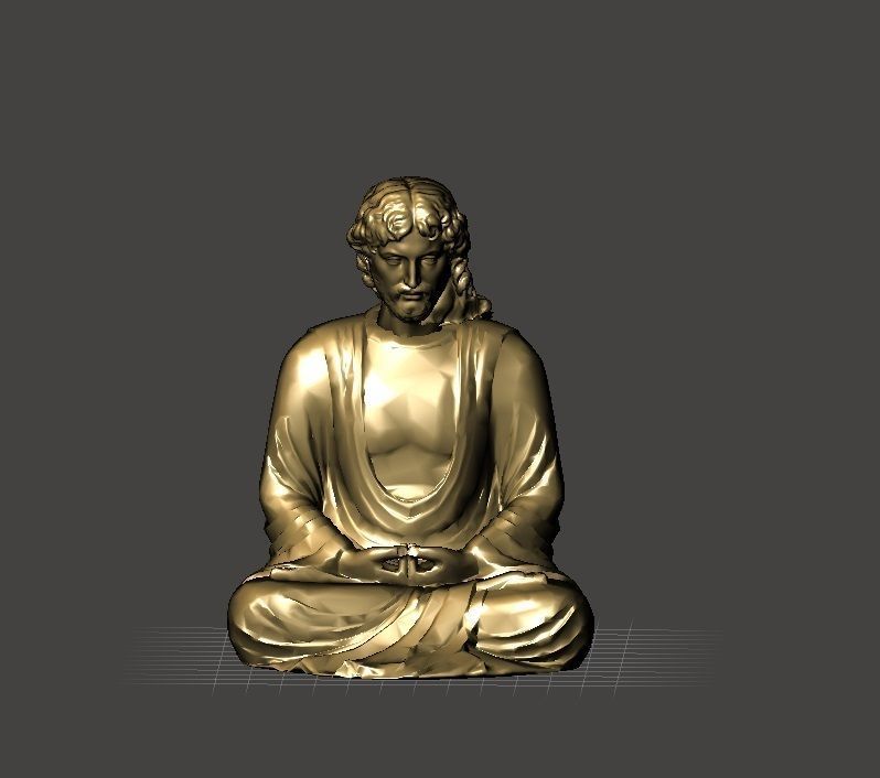 Jesus meditating 3D model 3D printable | CGTrader