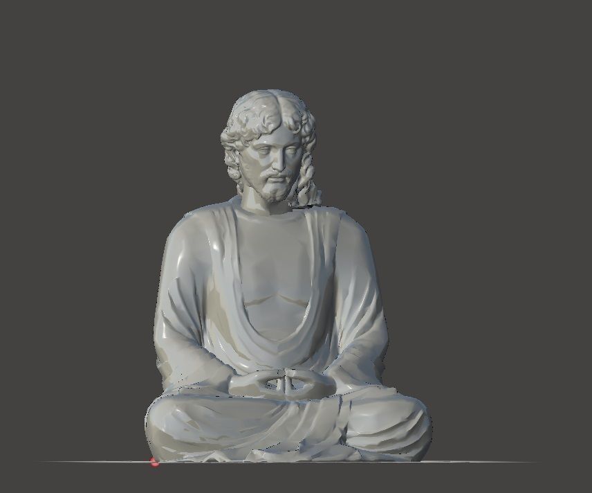 Jesus meditating 3D model 3D printable | CGTrader
