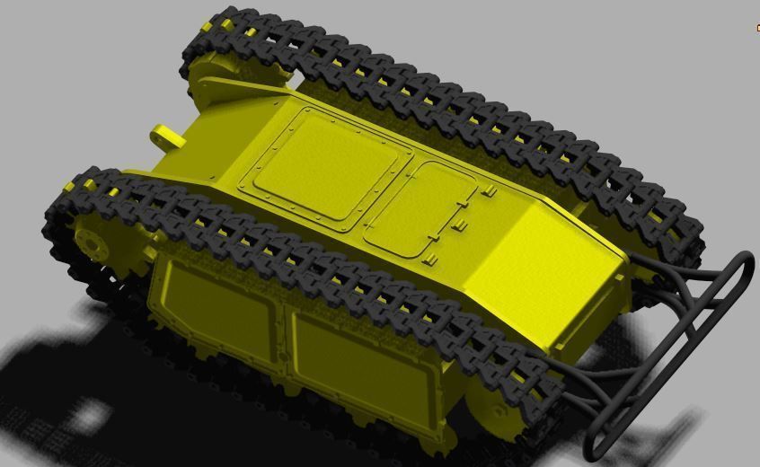 Goliath tracked mine 1 16 scale 3D print model 3D model 3D printable ...