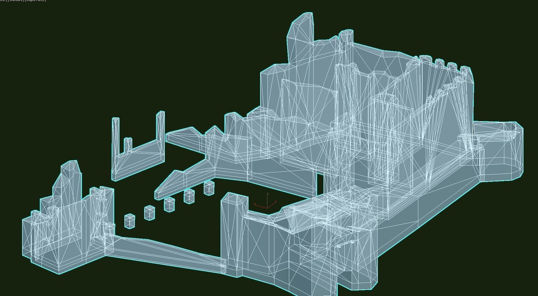 3D model Berry Pomeroy Castle VR / AR / low-poly | CGTrader