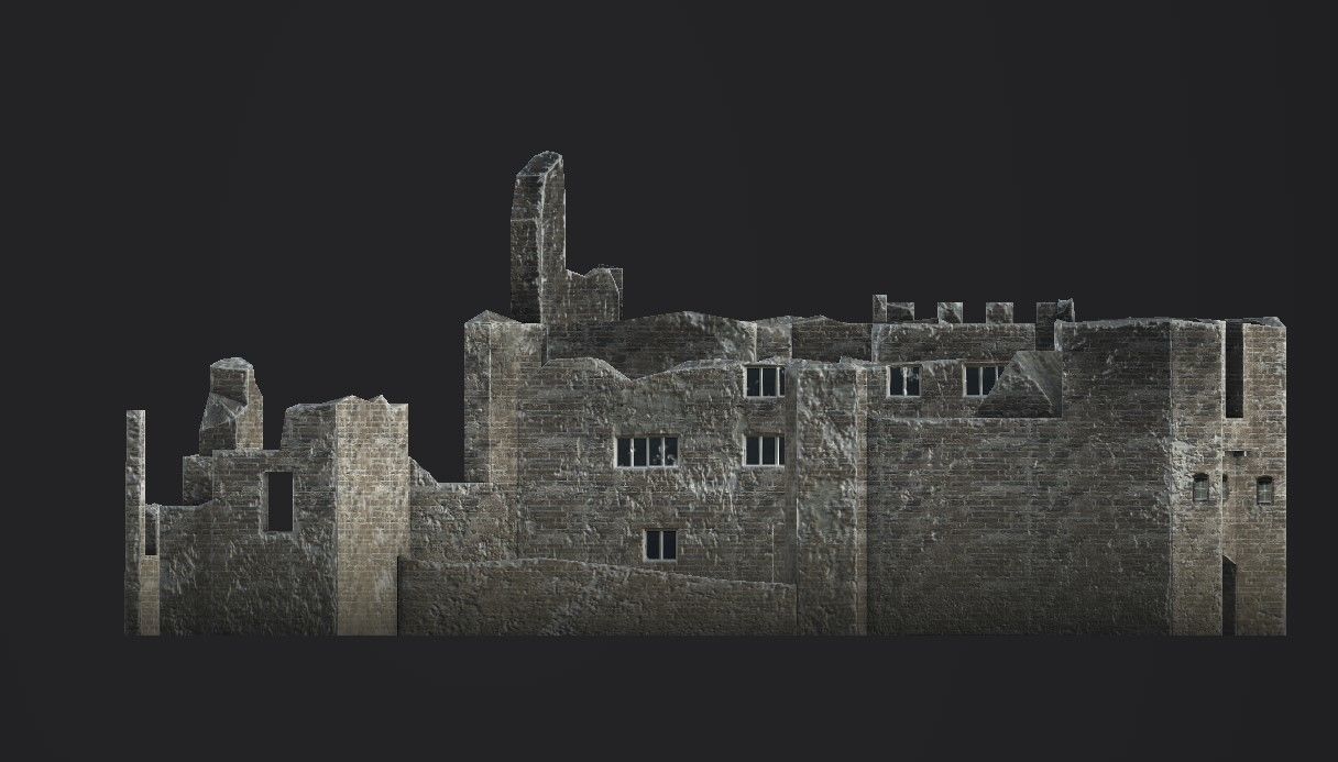 3D model Berry Pomeroy Castle VR / AR / low-poly | CGTrader