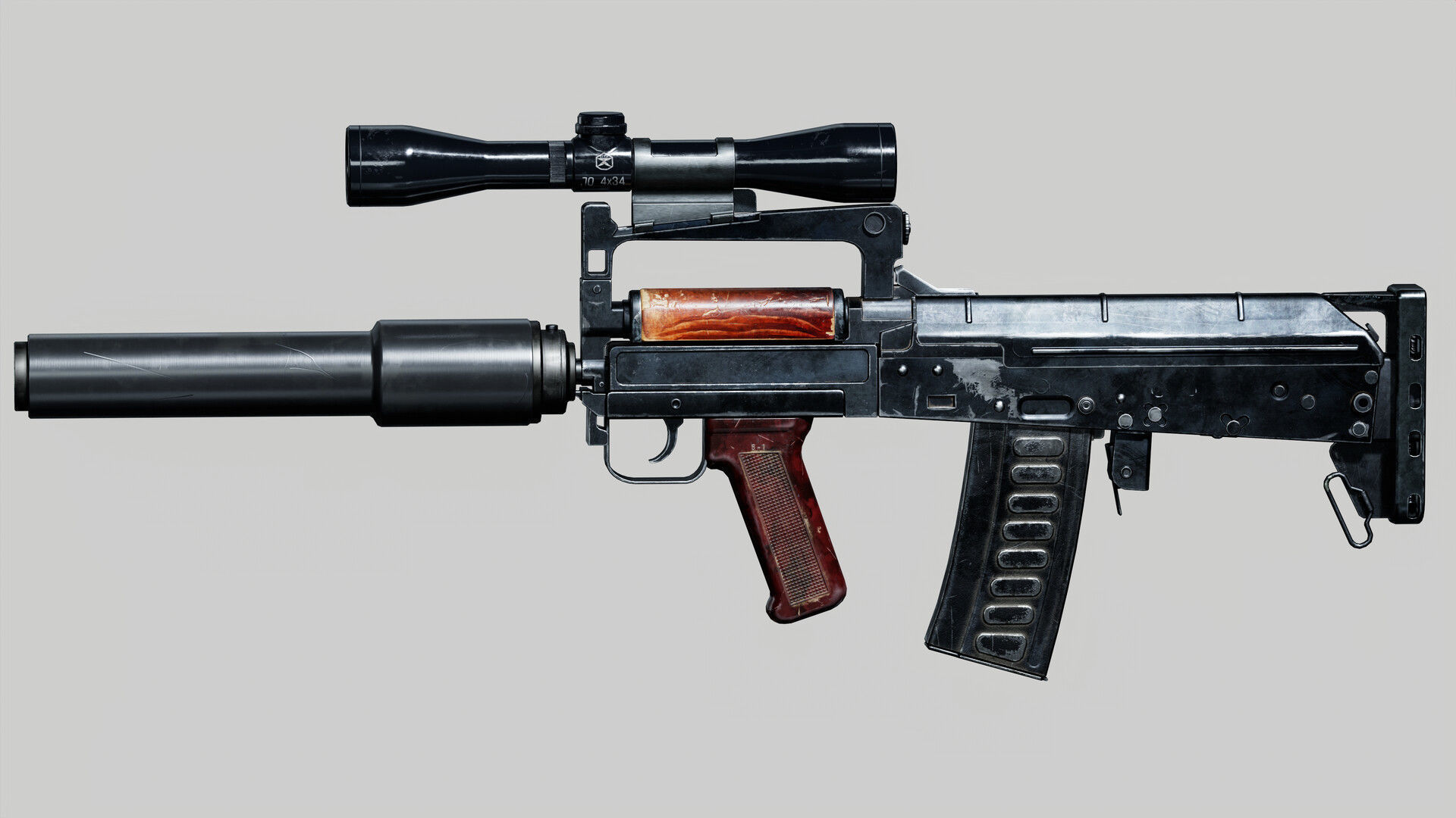 3D model OTs-14 Groza VR / AR / low-poly | CGTrader