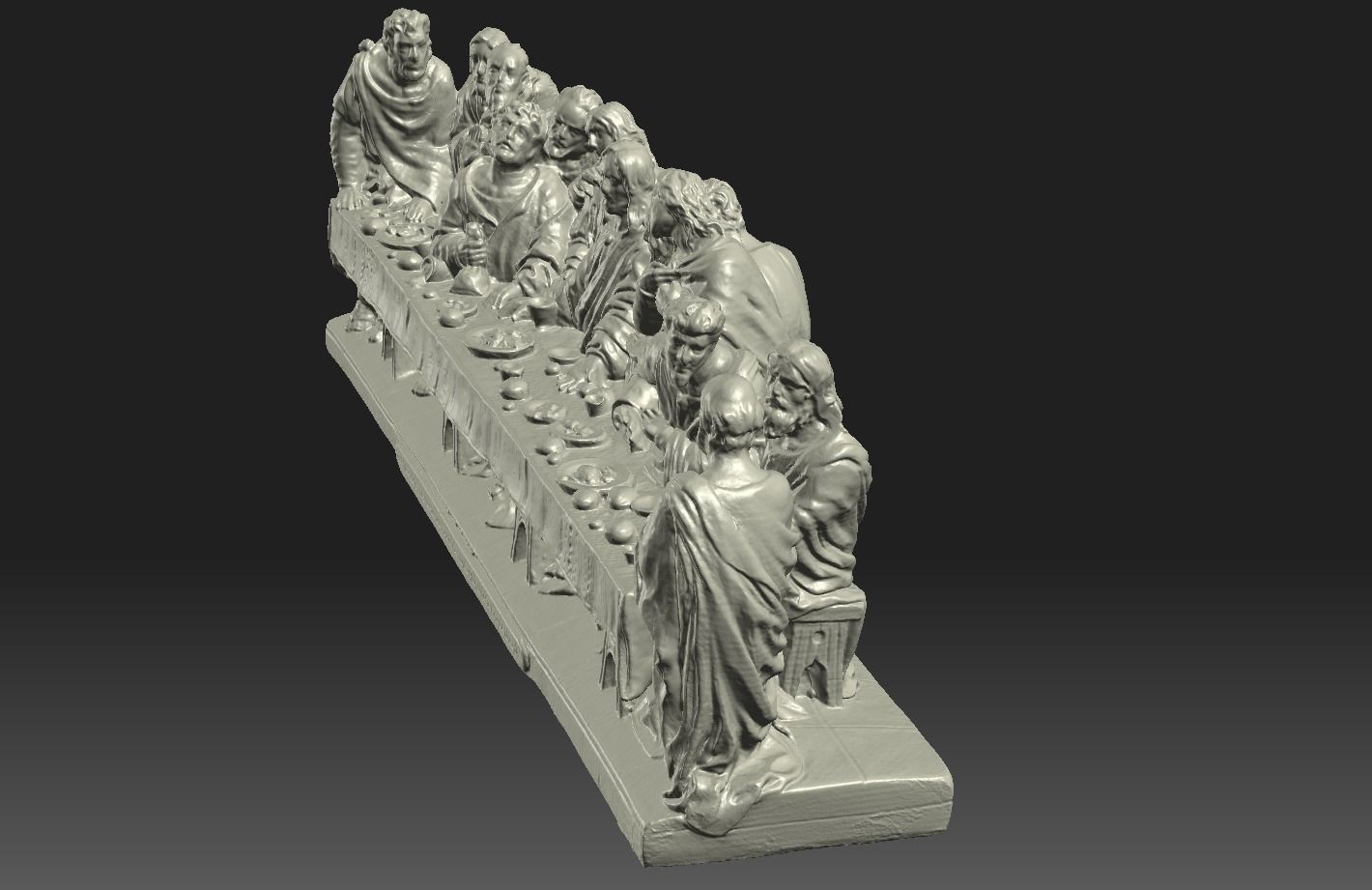 The Last Supper 3D model 3D printable | CGTrader