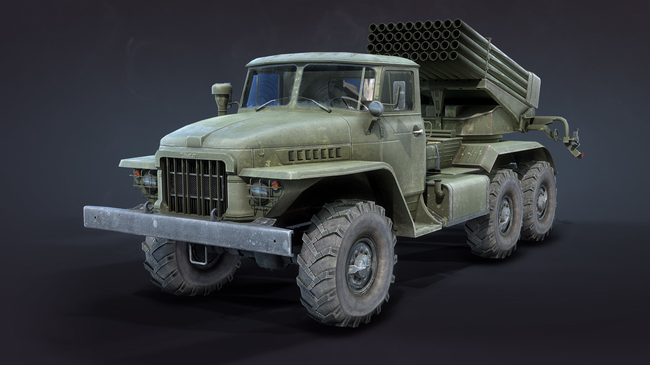 3D model BM-21 Grad VR / AR / low-poly | CGTrader