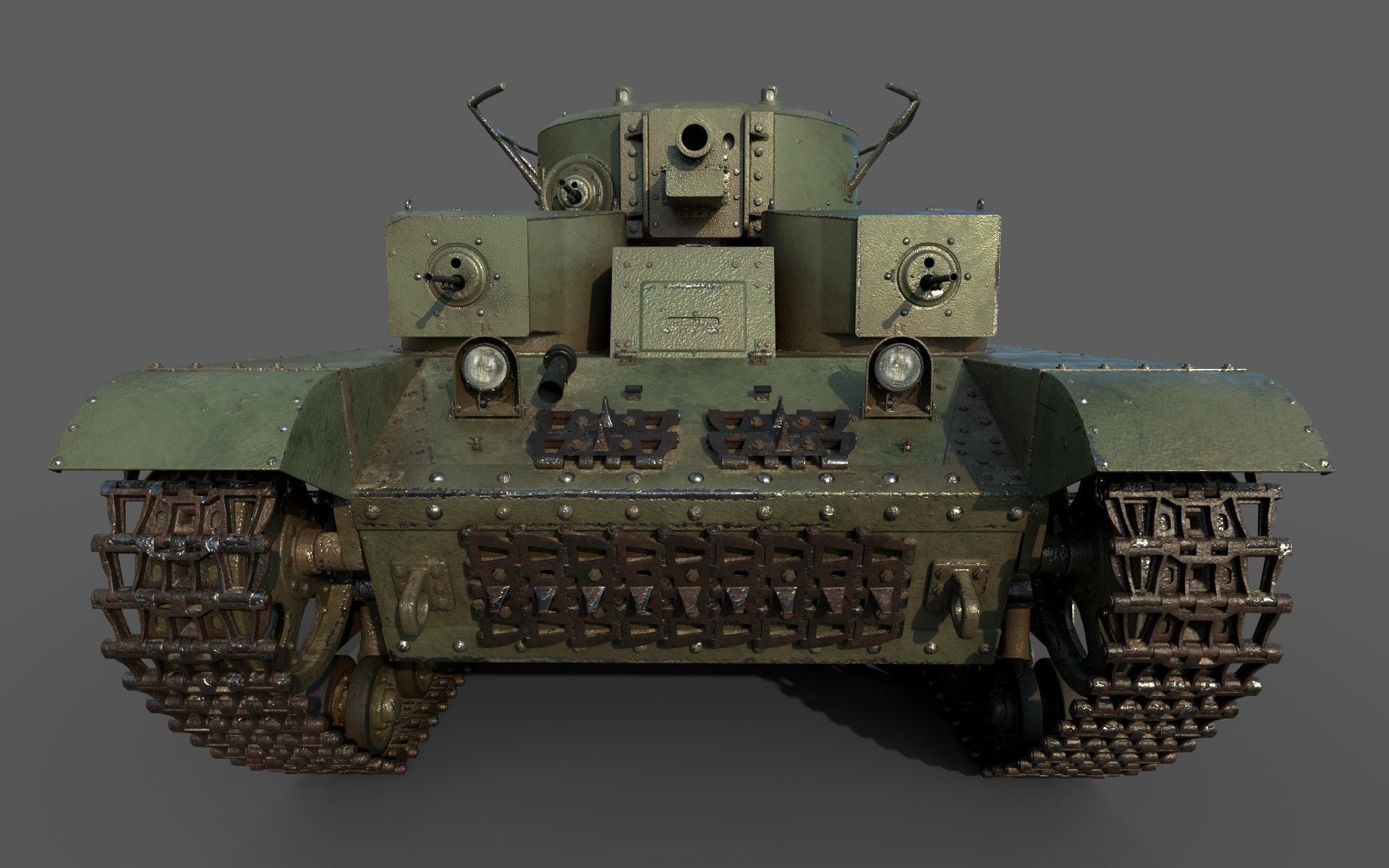 Soviet Medium Tank T28 3D model | CGTrader