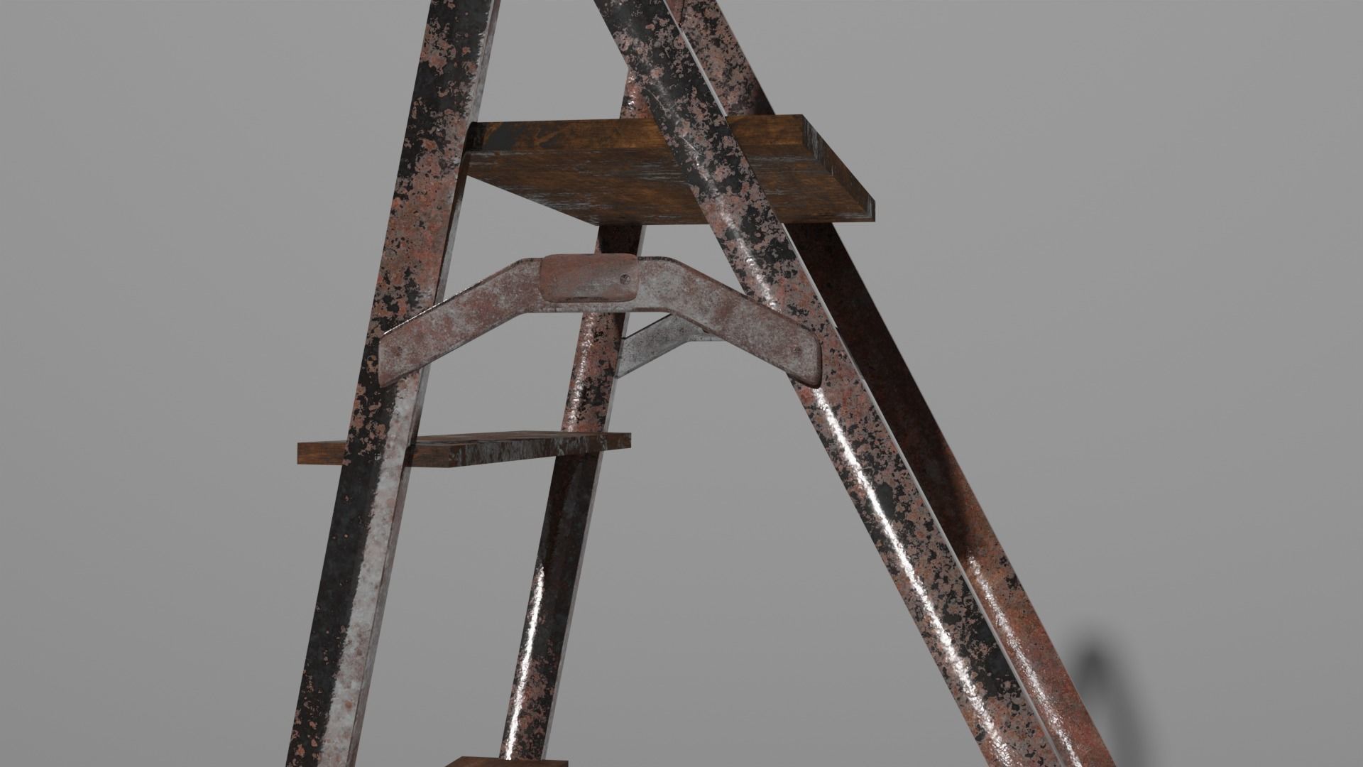 Dirty Old Rusted Ladder free 3D model | CGTrader