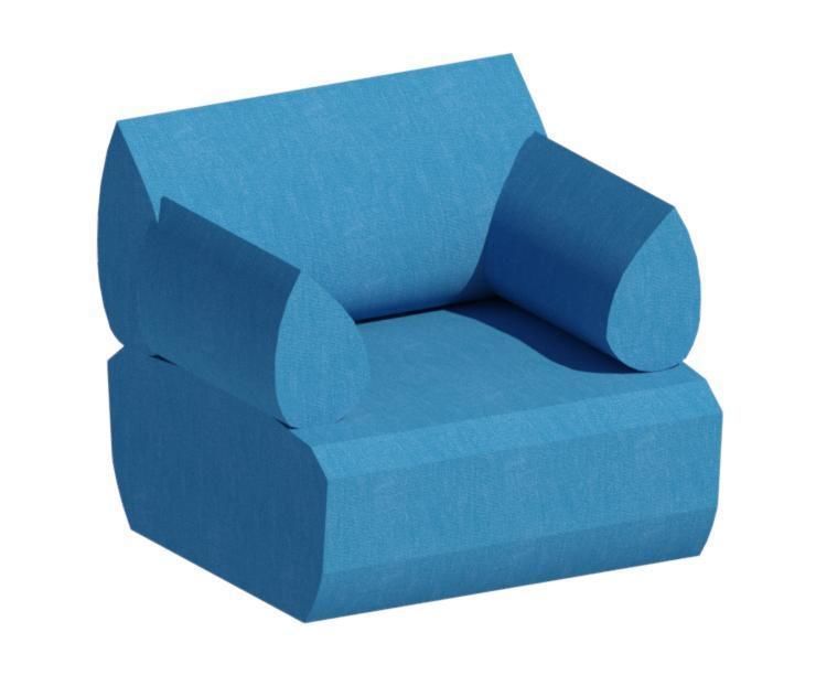 SOFA AZUL 3D model | CGTrader
