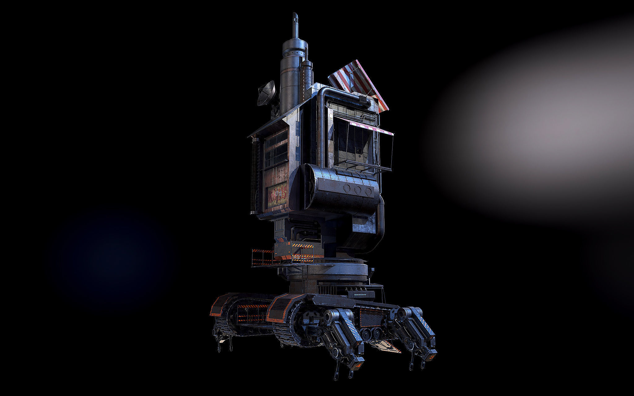 Steampunk building 3D model | CGTrader