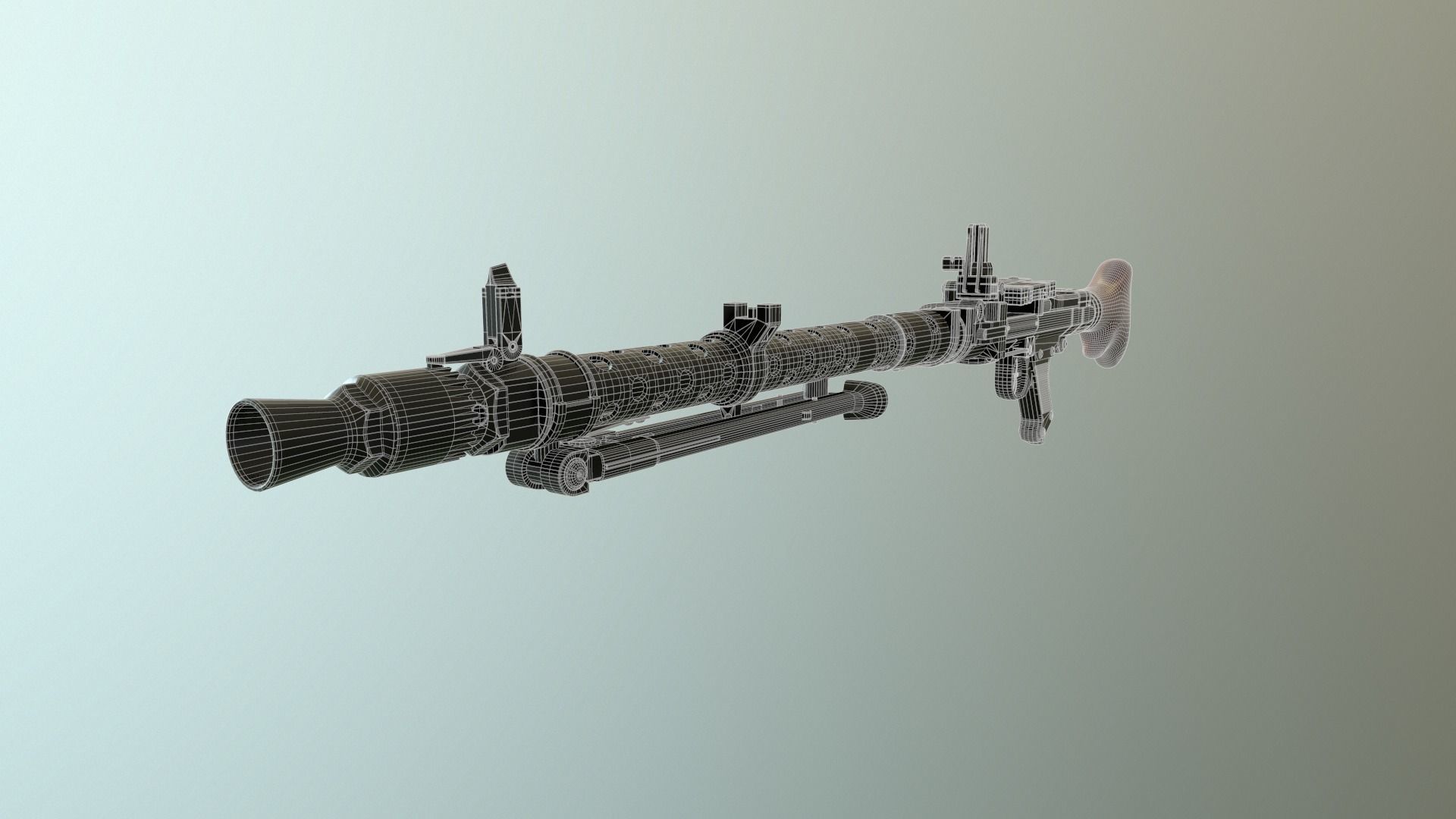 MG34 Weapon Game Ready 3D model | CGTrader