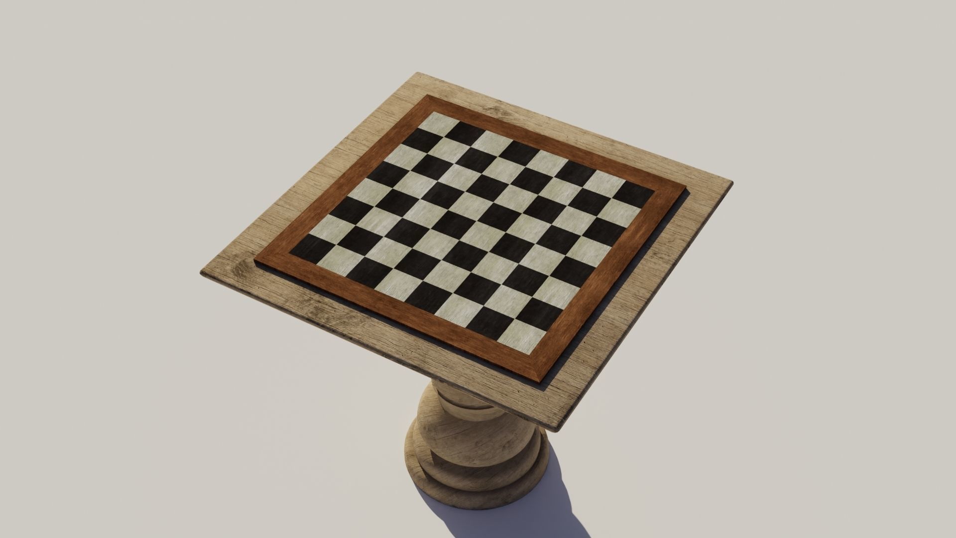 3D model Chess table 3D model textures 2-4K VR / AR / low-poly animated ...