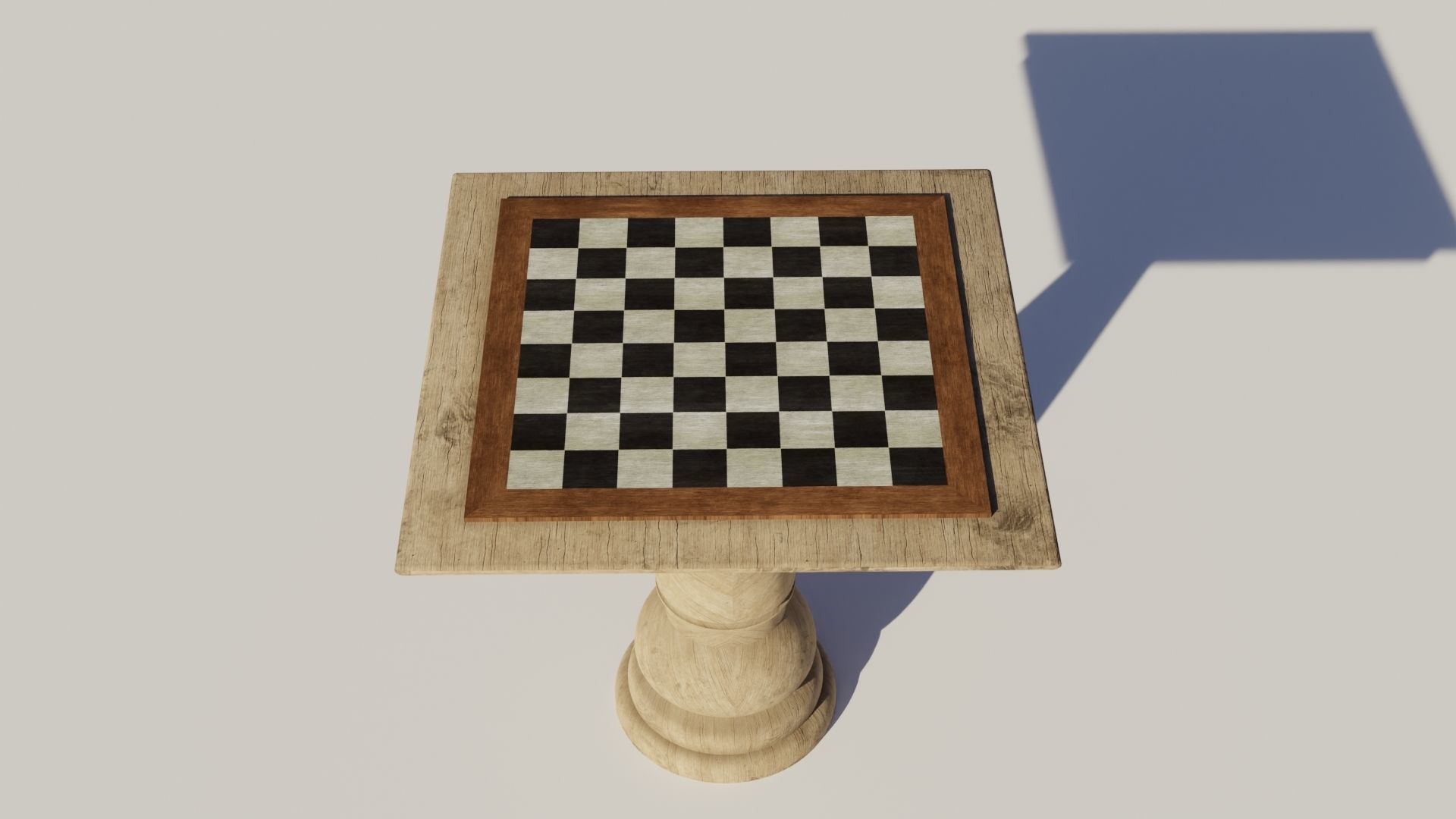 3D model Chess table 3D model textures 2-4K VR / AR / low-poly animated ...