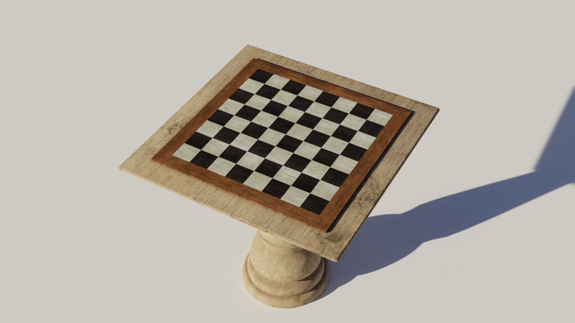 3D model Chess table 3D model textures 2-4K VR / AR / low-poly animated ...