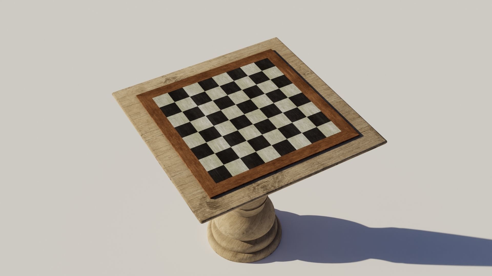 3D model Chess table 3D model textures 2-4K VR / AR / low-poly animated ...