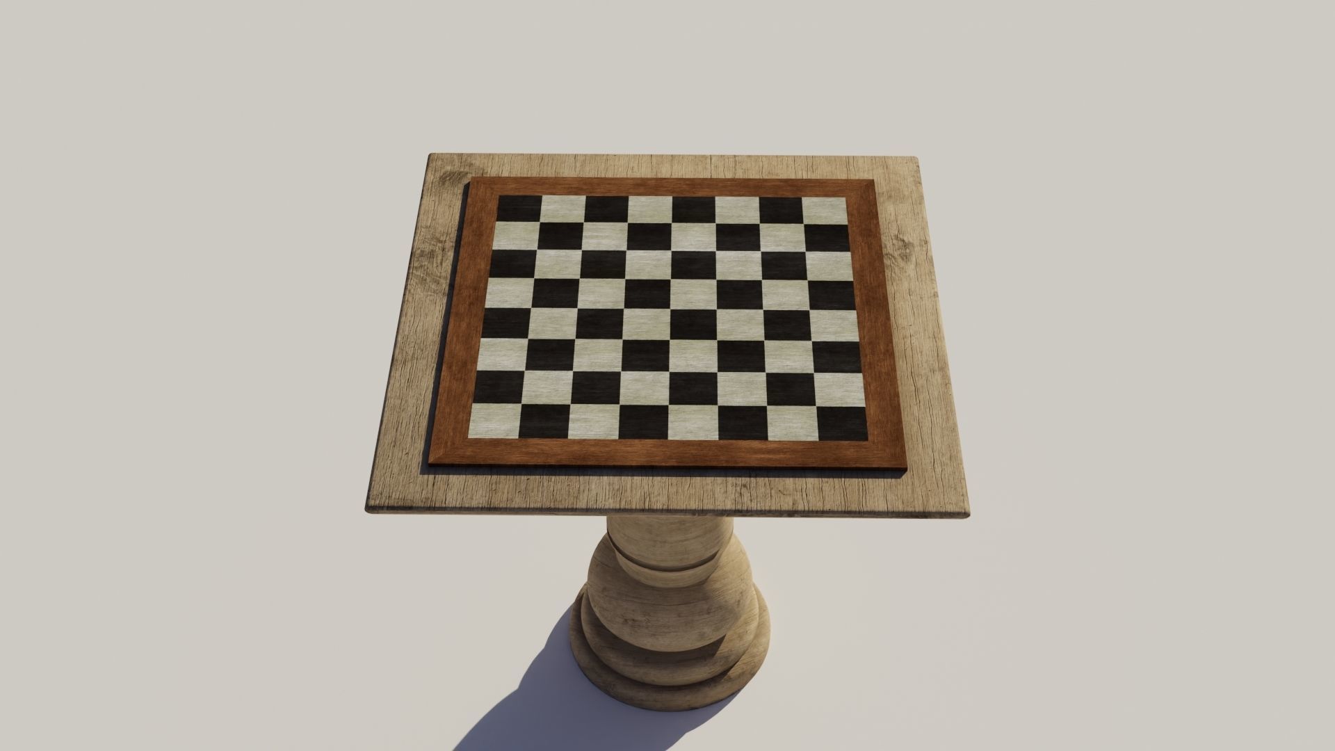 3D model Chess table 3D model textures 2-4K VR / AR / low-poly animated ...