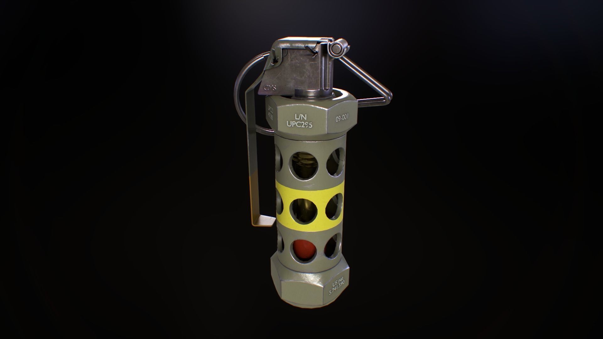 3D model Flashbang grenade Low-poly VR / AR / low-poly | CGTrader