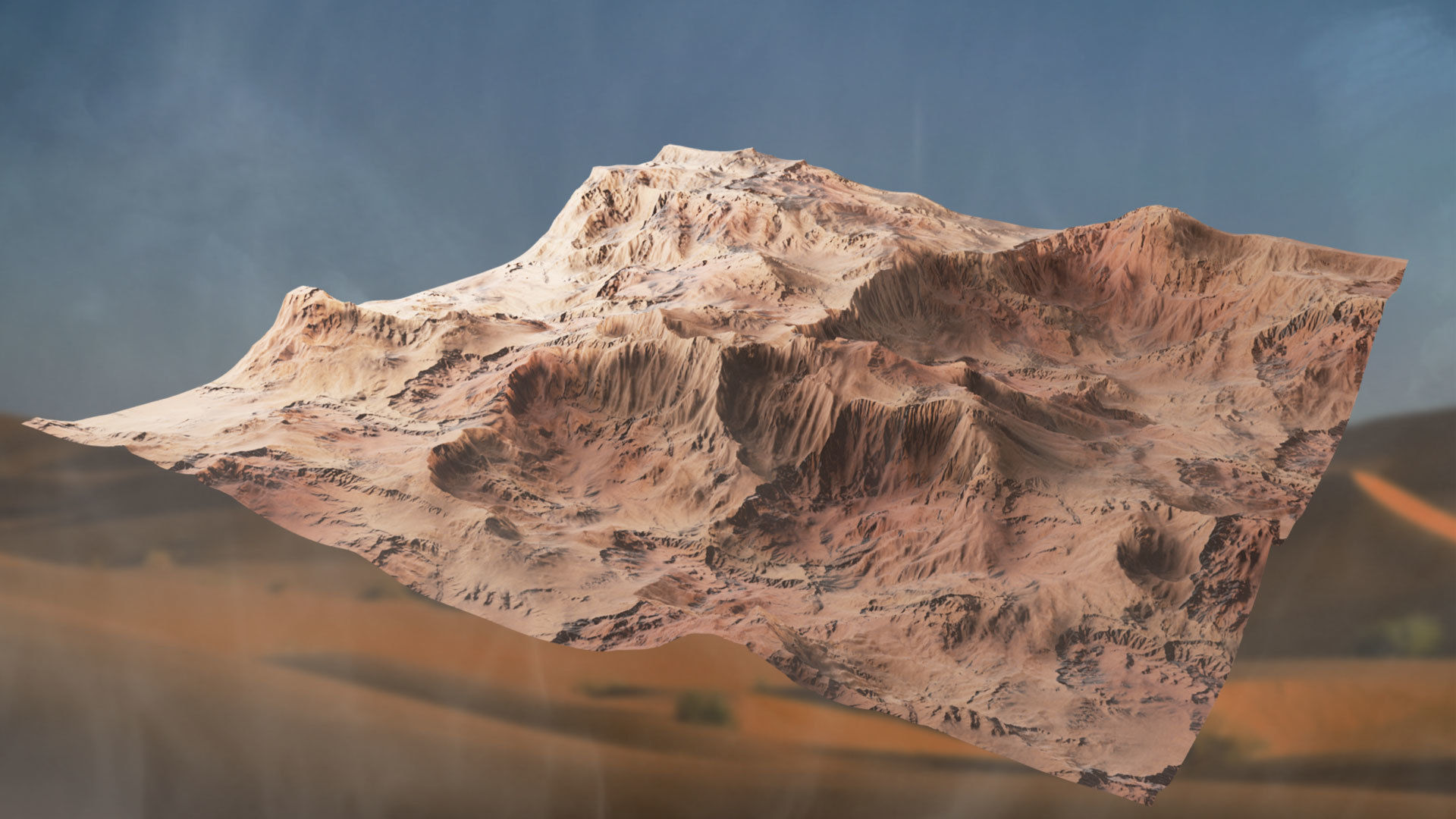 Desert mountain 3D model | CGTrader