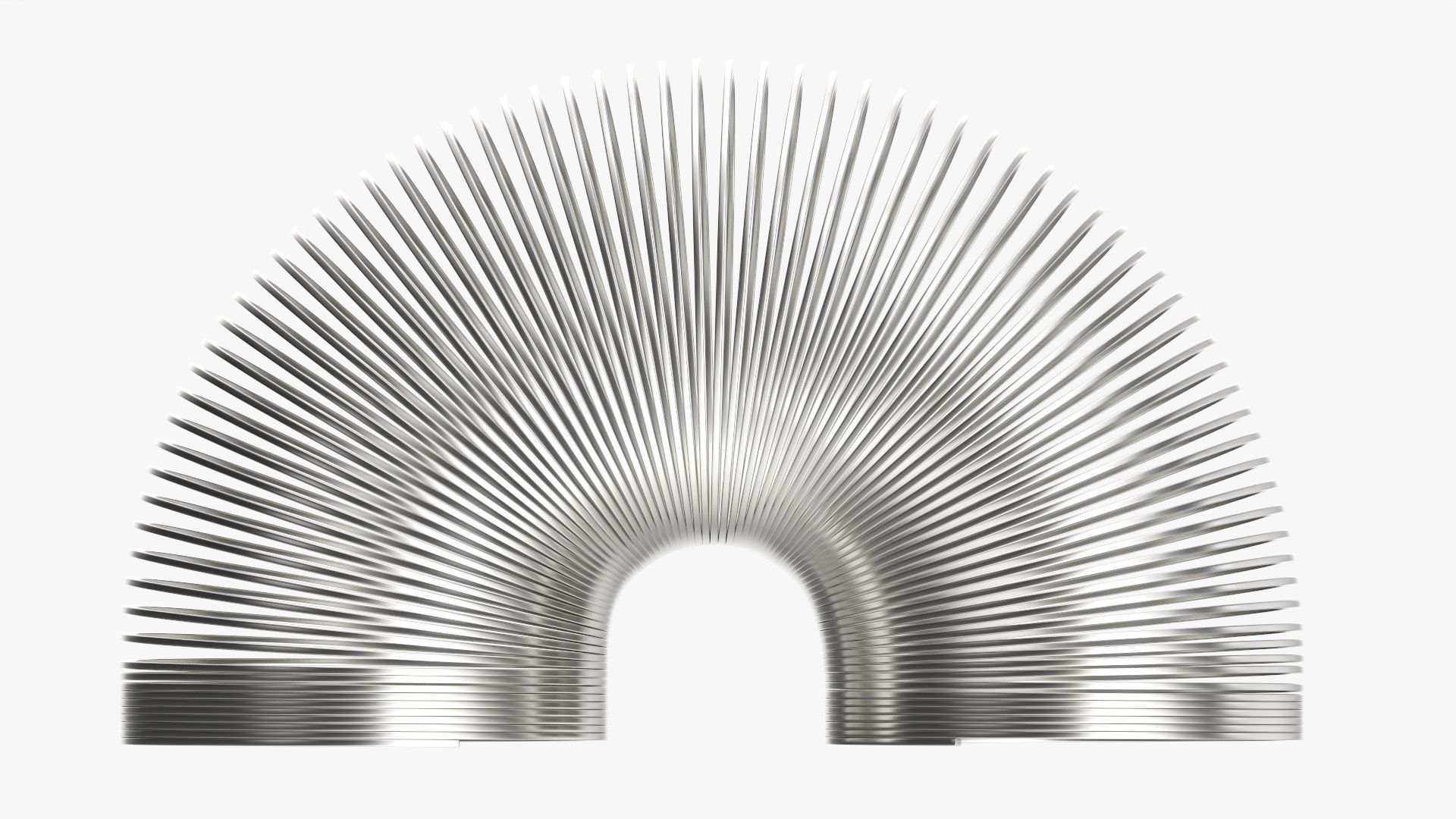 Stretched metal spring toy 3D model | CGTrader