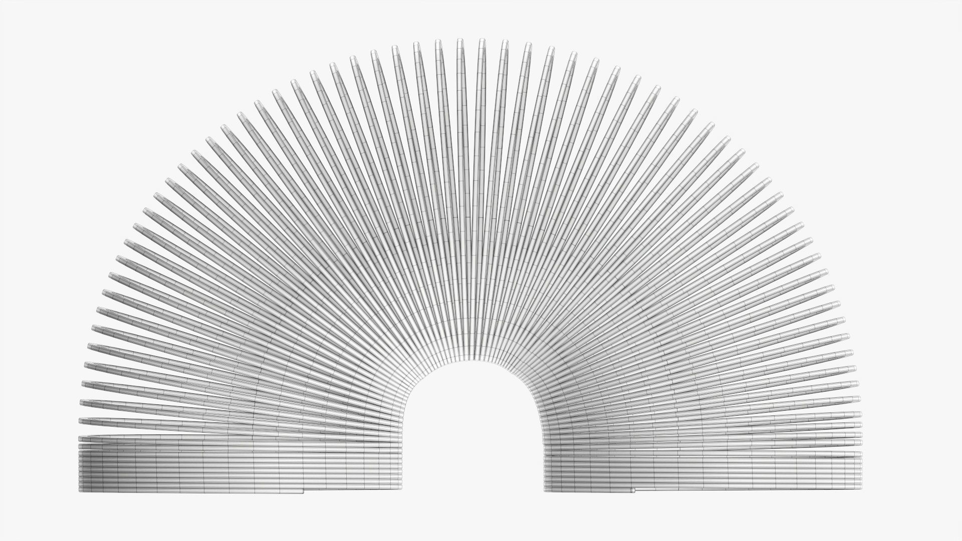 Stretched metal spring toy 3D model | CGTrader