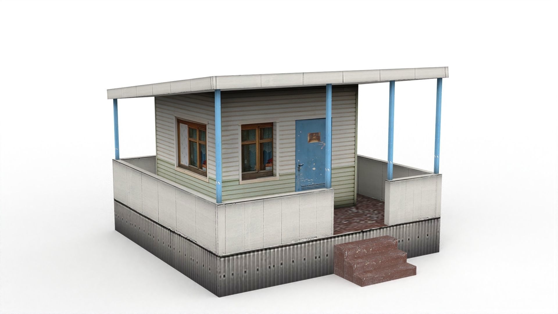 3D model Railway Booth VR / AR / low-poly | CGTrader