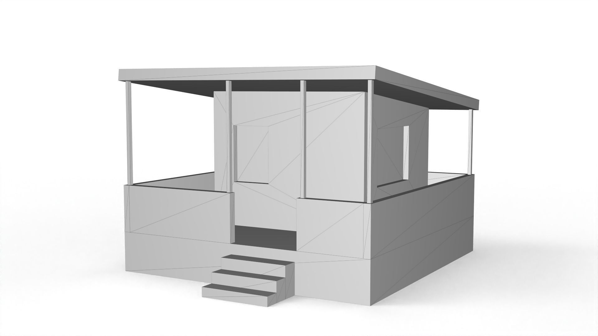 3D model Railway Booth VR / AR / low-poly | CGTrader