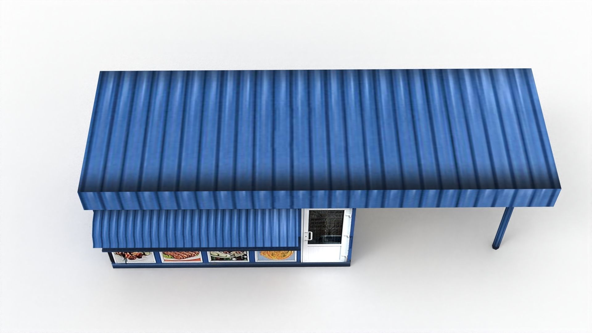 3D model Bus stop-shop VR / AR / low-poly | CGTrader